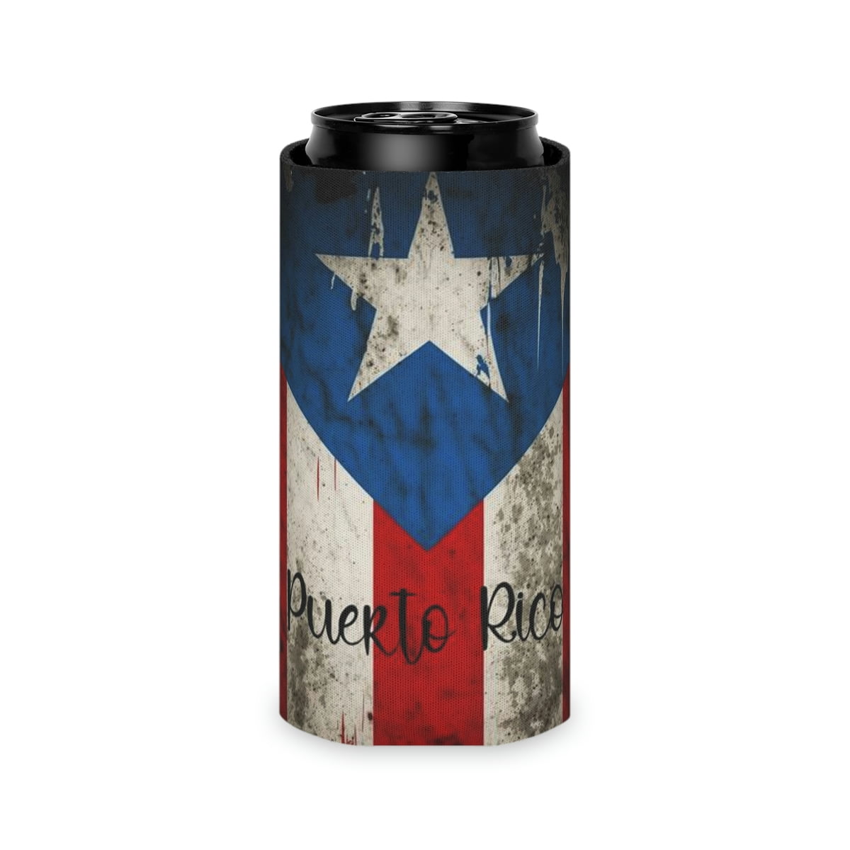 Puerto Rico Flag - Can Cooler - Antojo Boricua