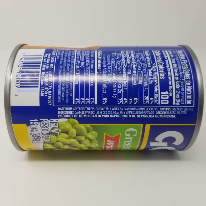 Goya - Gandules Verdes con Coco - Antojo Boricua