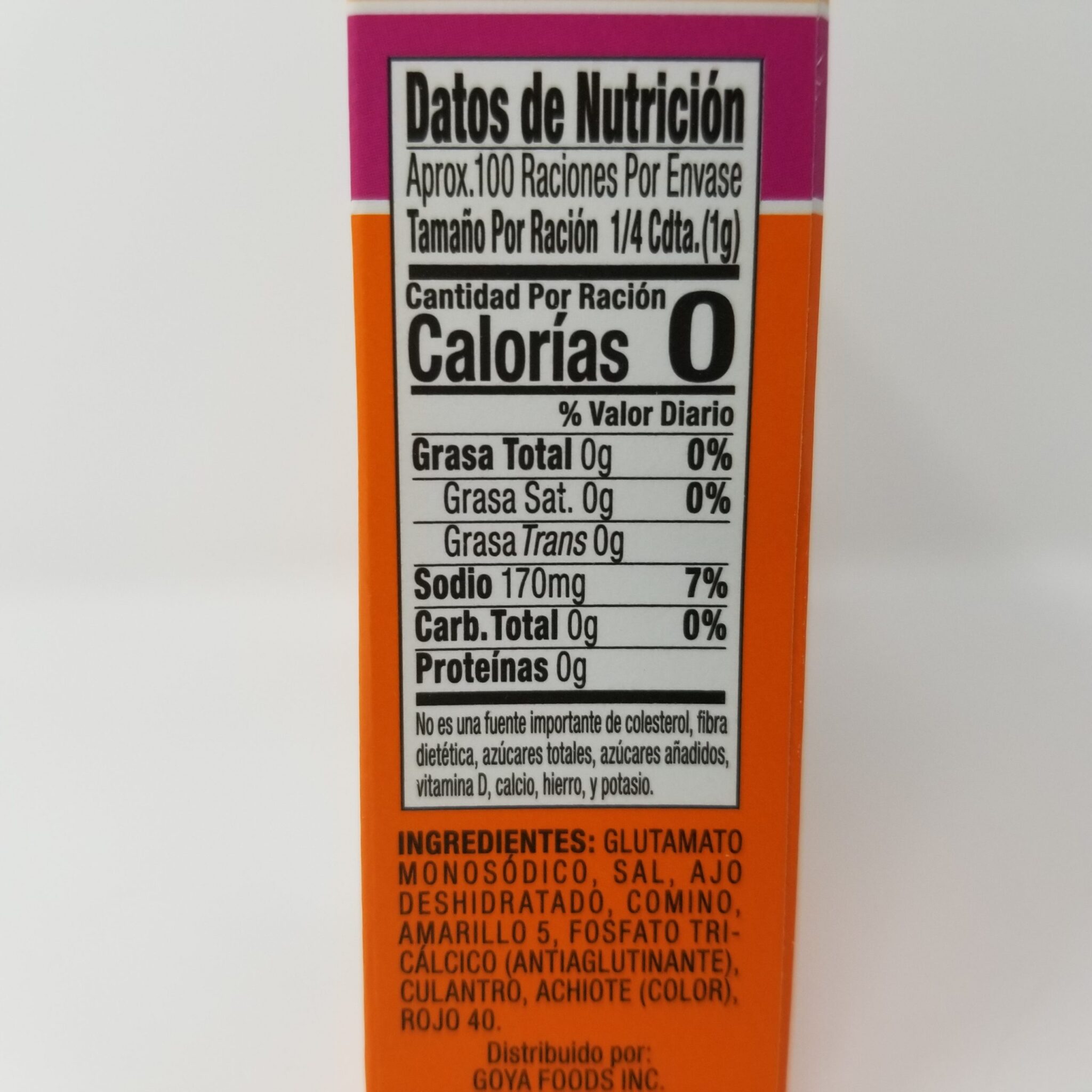 Goya - Sazón Culantro y Achiote - 20 Packets - Antojo Boricua