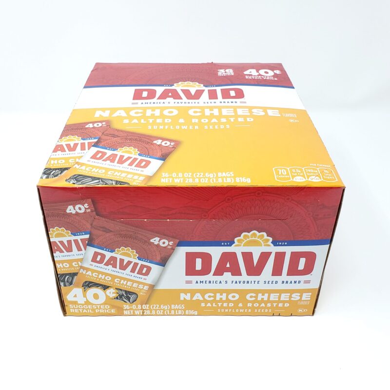 Semillas David de Queso (Sunflower Seeds Nacho Cheese) - Antojo Boricua