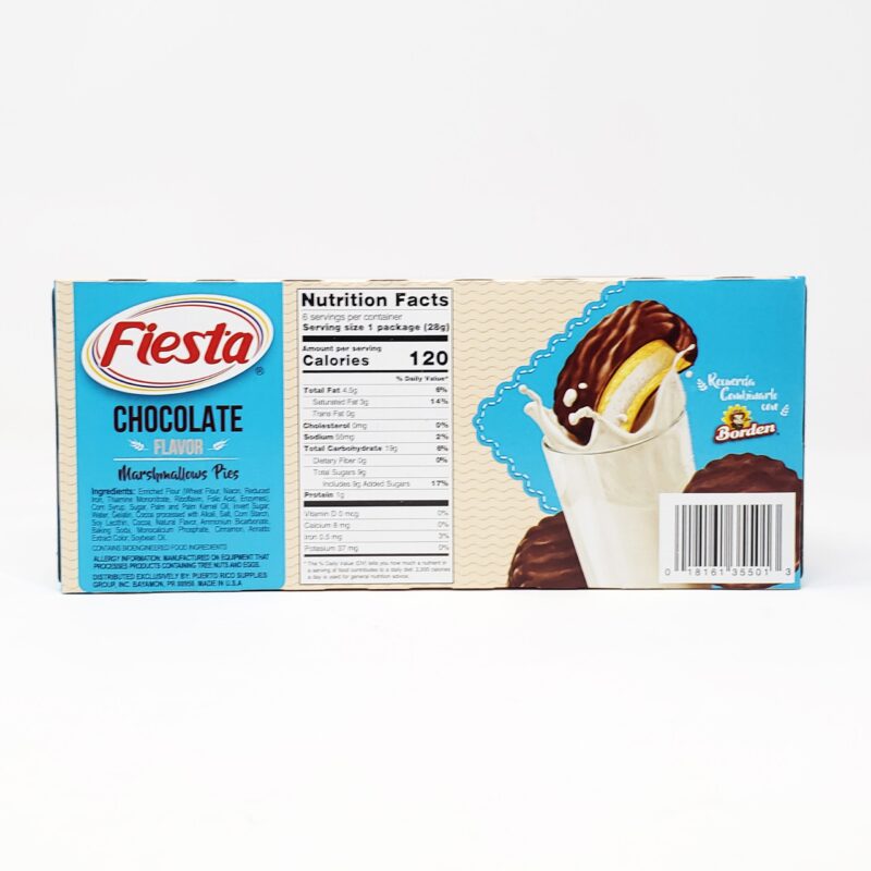 Chocolate Marshmallow Pie - Fiesta - 6 oz - Antojo Boricua